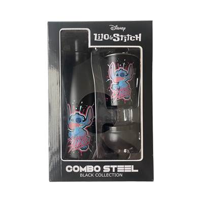 DISNEY COMBO STEEL LILO & STITCH BLACK EDITION ROSE NEON