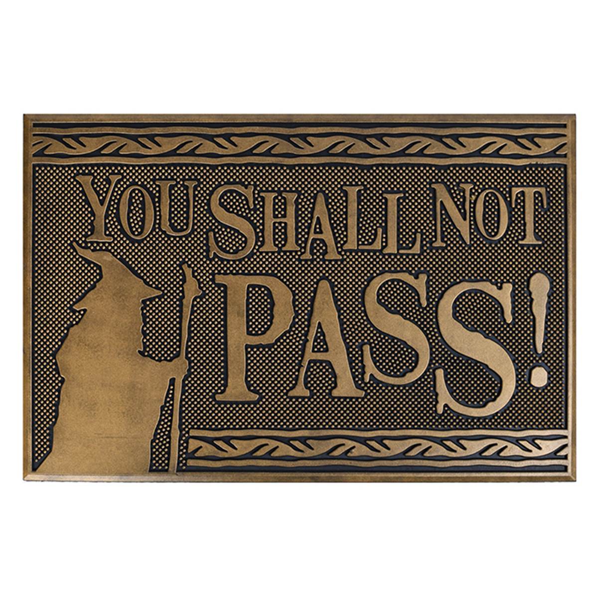 The Lord Of The Rings You Shall Not Pass Rubber Doormat
